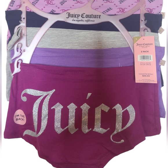 Juicy Couture | Intimates & Sleepwear | Juicy Couture 5 Pack Booty ...